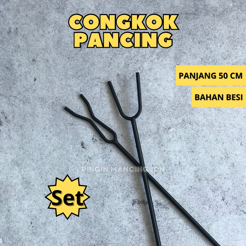 Jual Penyangga Congkok Jagrak Joran Pancing Besi Panjang 50 Cm | Shopee ...