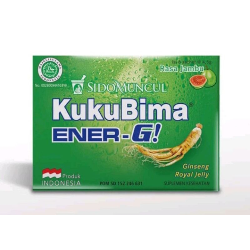 Jual SIDOMUNCUL KUKUBIMA ENER G GUAVA (1 BOX 6 SACHET) | Shopee Indonesia