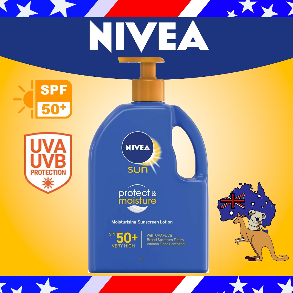 Jual (PROMO FREE EXTRA GIFT) Sunscreen Australia Nivea 1 Liter NEW ...