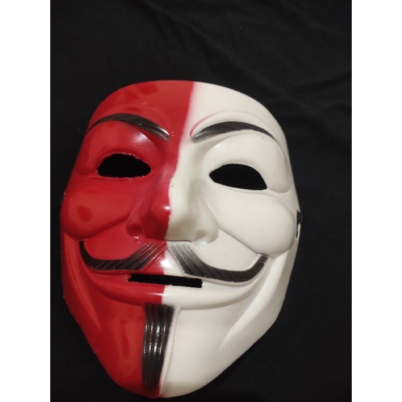 Jual TOPENG HACKER MERAH PUTIH | Shopee Indonesia