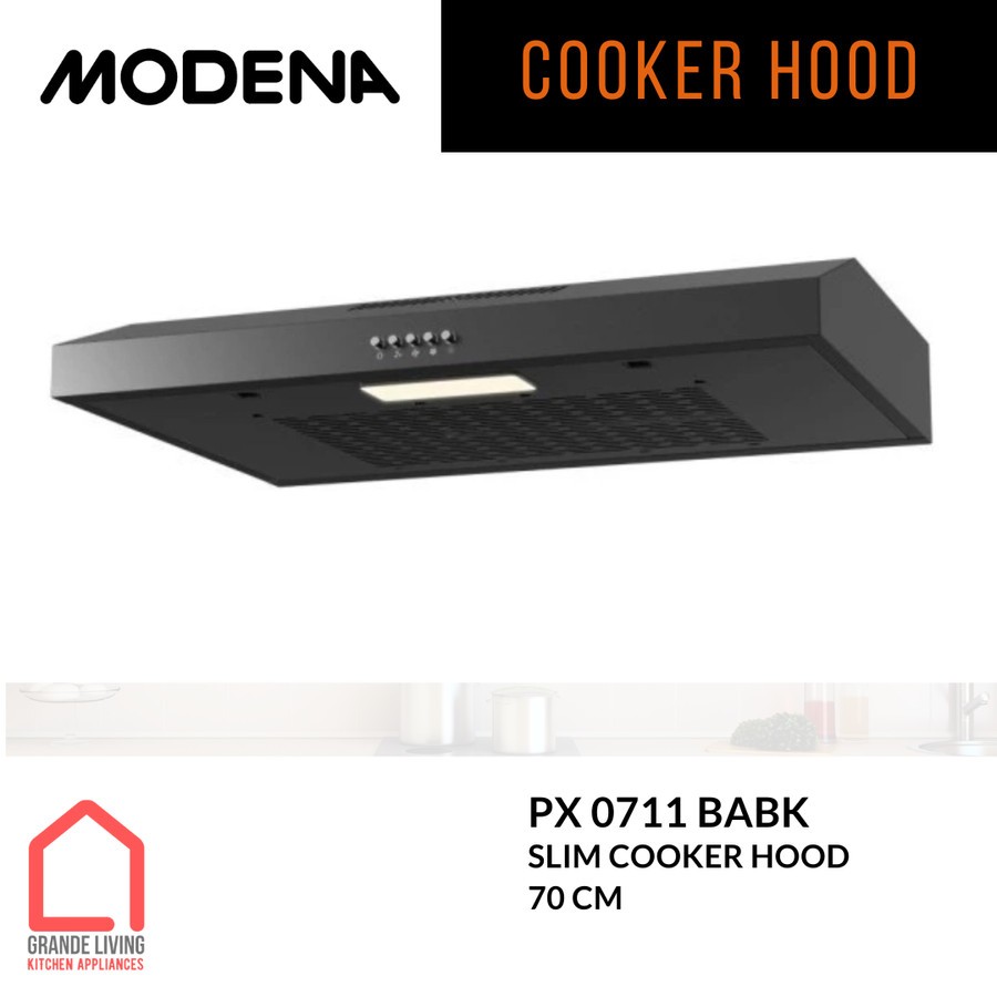 Jual MODENA Slim Cooker Hood Tudung Hisap Asap Dapur 70 cm PX 0711 BABK | Shopee Indonesia