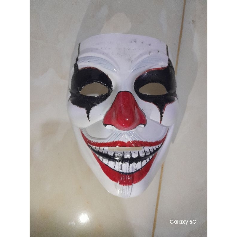 Jual topeng joker seram/topeng joker lukis/topeng badut seram | Shopee ...