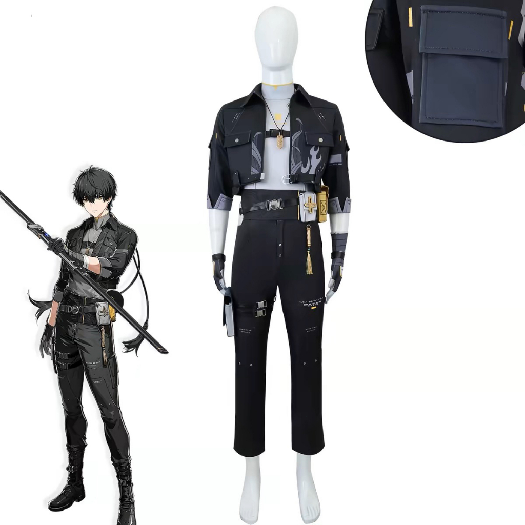 Jual Rover Wuthering Waves Cosplay Costume Wig Male Uniform Main ...