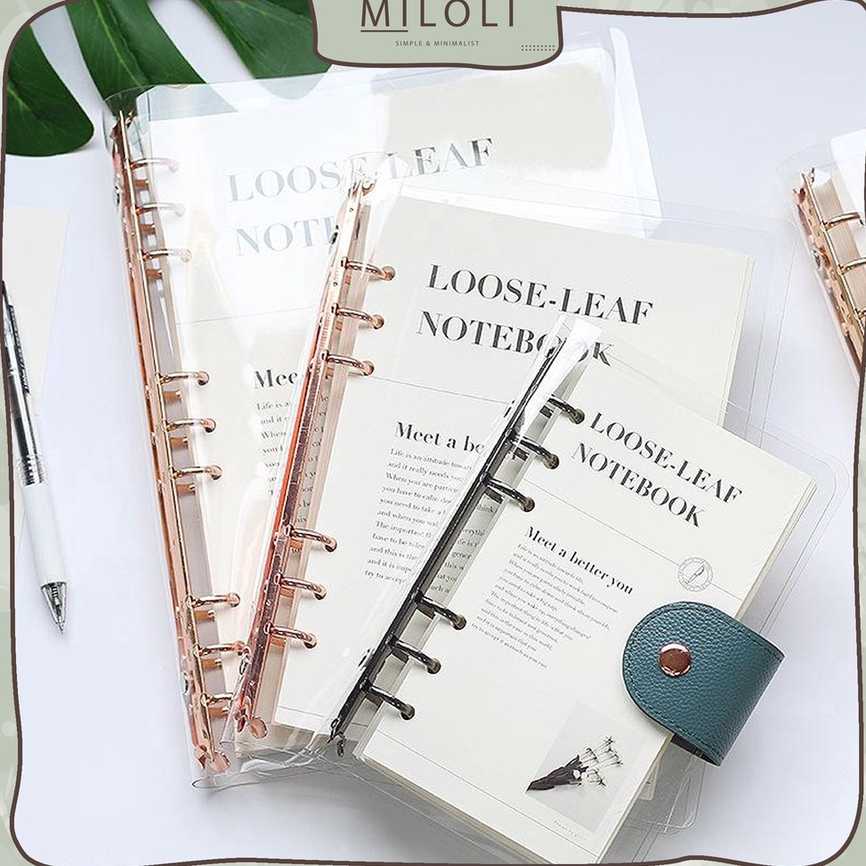 Jual KODE H76S MILOLI Elegant Binder A5 Binder A6 Transparan Binder ...