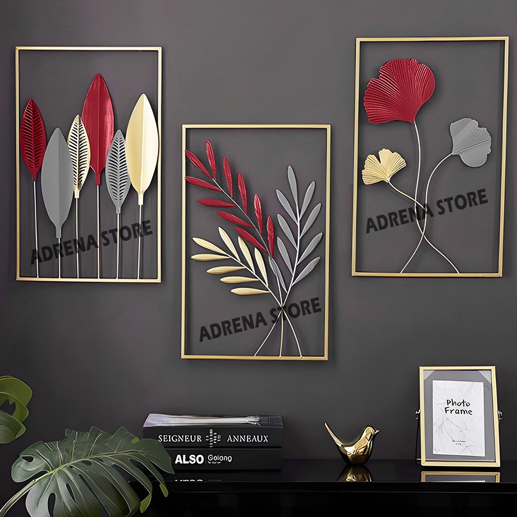 Jual Dekorasi Hiasan Dinding Bingkai Besi Ukuran 60x40 cm Cocok Di ...