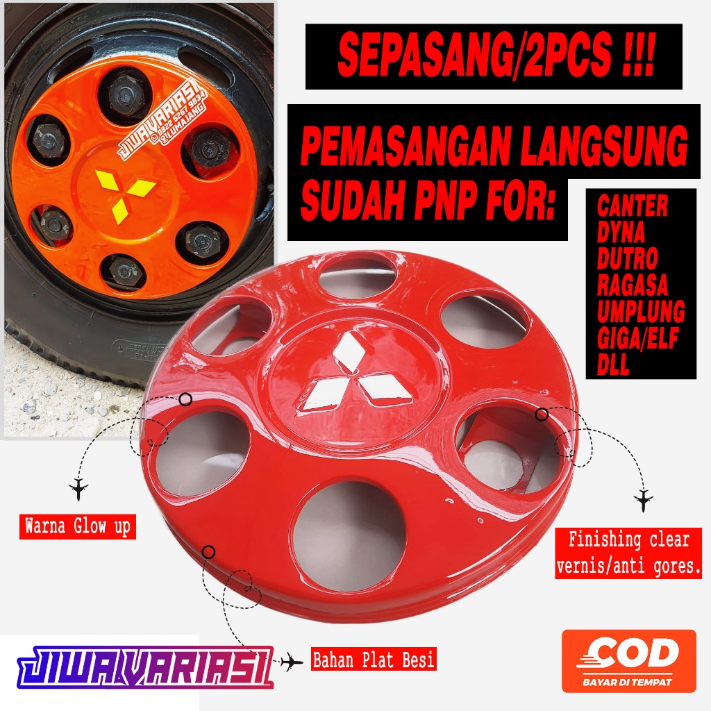 Jual SEPASANG(2PCS) WHELDOP, WILDOP, WHELDOF, DOP DONAT DOP RING WARNA ...