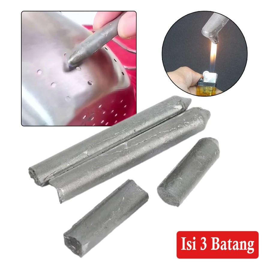 Jual / 3 ( TIGA ) PCS Batang Las Timah Bakar Korek Api Tambal Timah ...
