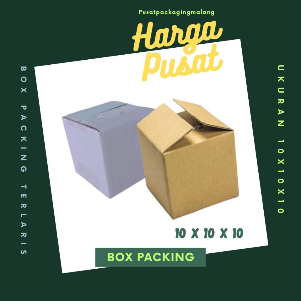 Jual Karton 10x10x10 Kardus A1 Packing Dus Kotak Kemasan Box Aksesoris ...
