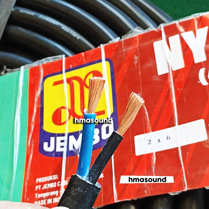 Jual Kabel Listrik Serabut Jembo NYYHY 2x6 2 x 6 mm 1roll 50m | Shopee Indonesia