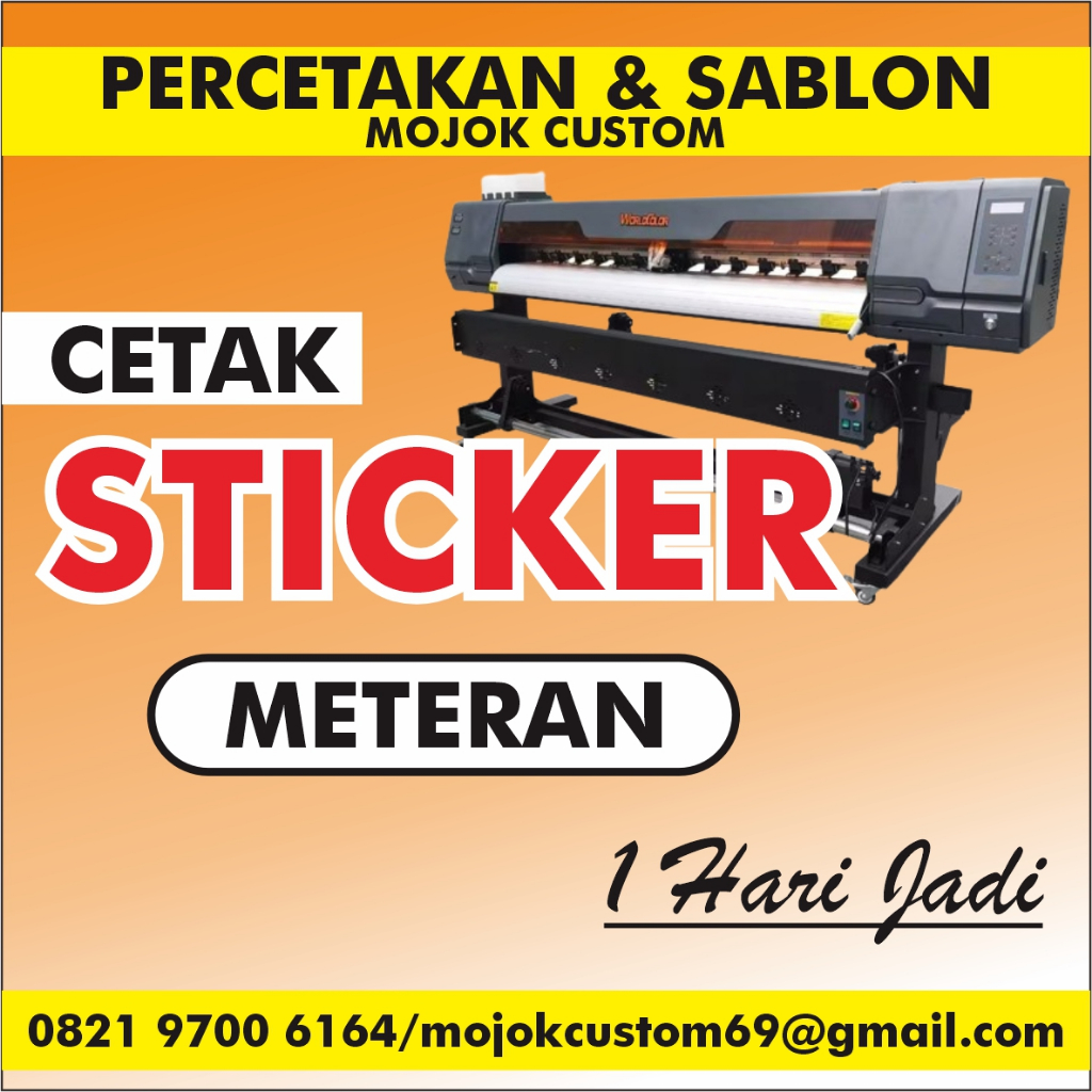 Jual CETAK STIKER METERAN VINYL STIKER RITRAMA STIKER ONEWAY DISPLAY ...