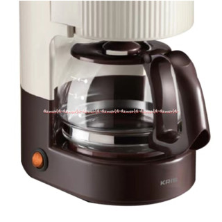 Jual Kris 650ml Coffee Maker With Drip Filter Warna Putih Coklat Hitam ...