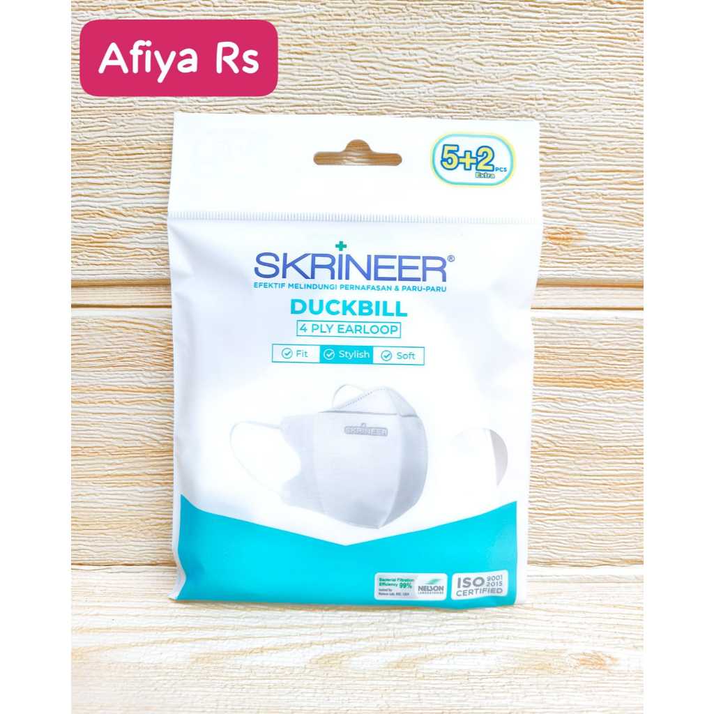 Jual Skrineer Masker Duckbill 4ply Earloop Sachet Isi 5+2 Pcs | Shopee ...