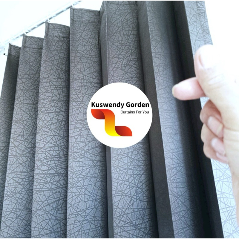 Jual Gorden Blackout Polos Model Plisket Kaitan S Lebar 150 cm | Shopee ...