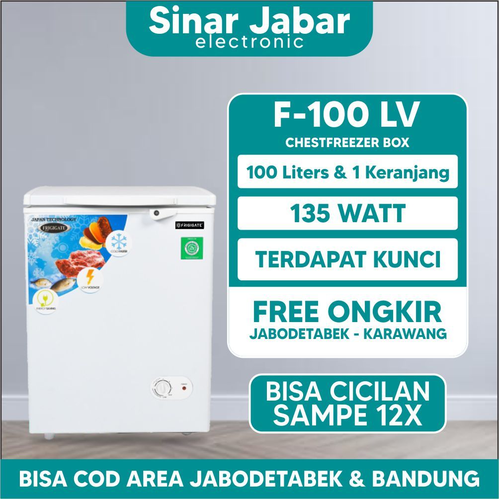 Jual CHEST FREEZER FRIGIGATE CF-100LV 100Liter Frozen Food Pendingin ...