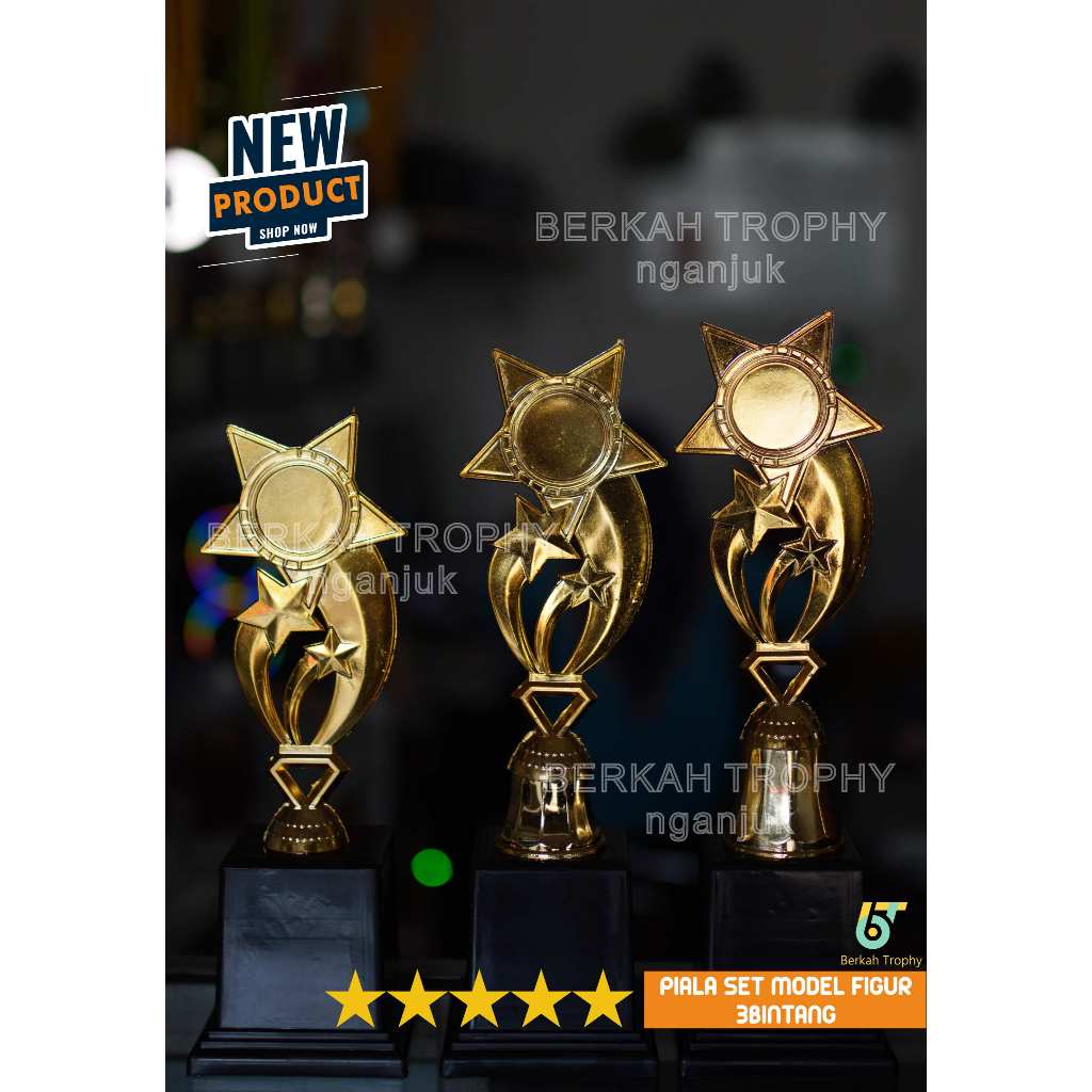 Jual Piala Ring Set Lomba Juara 123 Murah ( PIALA KODE F.3B 1 SET ) | Shopee Indonesia