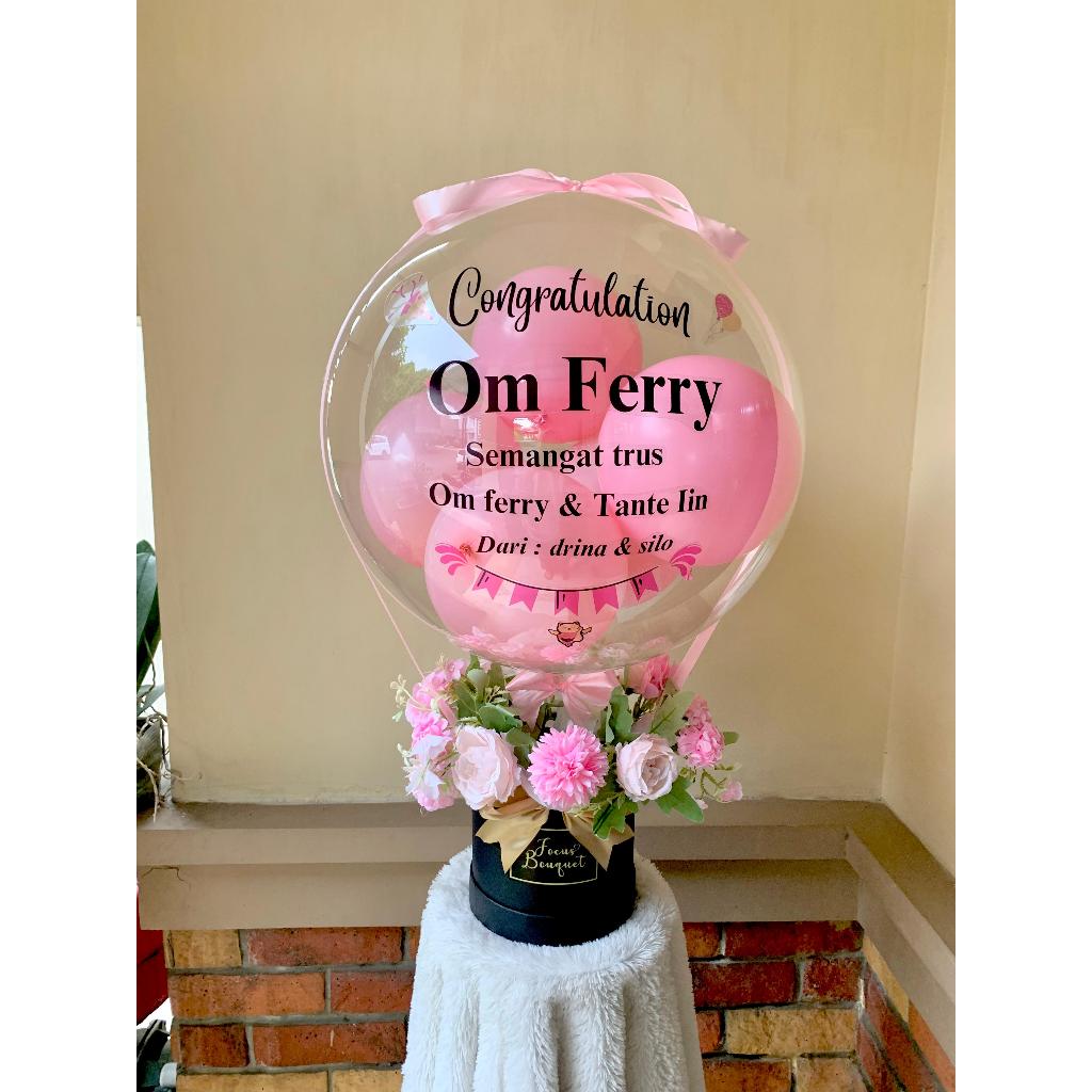 Jual [SEHARI JADI] PREMIUM Bloown Bouquet / Buket Balon / Balon Box ...
