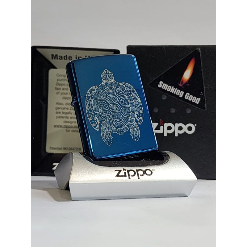 Jual Original Zippo Turtle Design 46177 | Shopee Indonesia