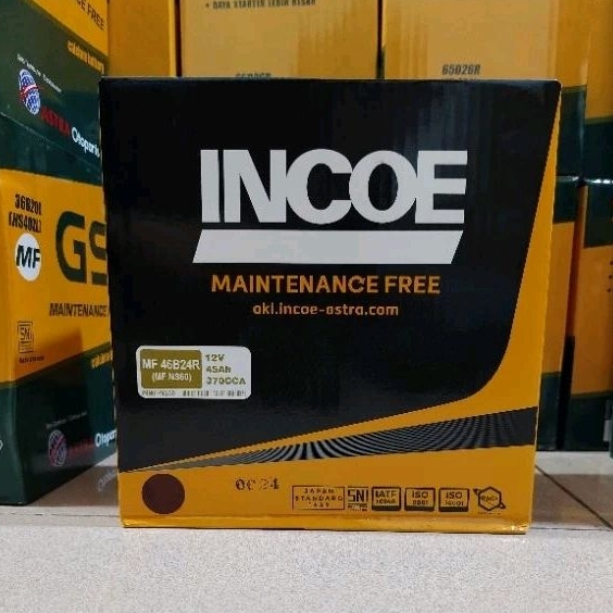 Jual Aki Mobil Avanza, Xenia, APV, Rush, Terios INCOE MF NS60/46B24R Aki Kering | Shopee Indonesia