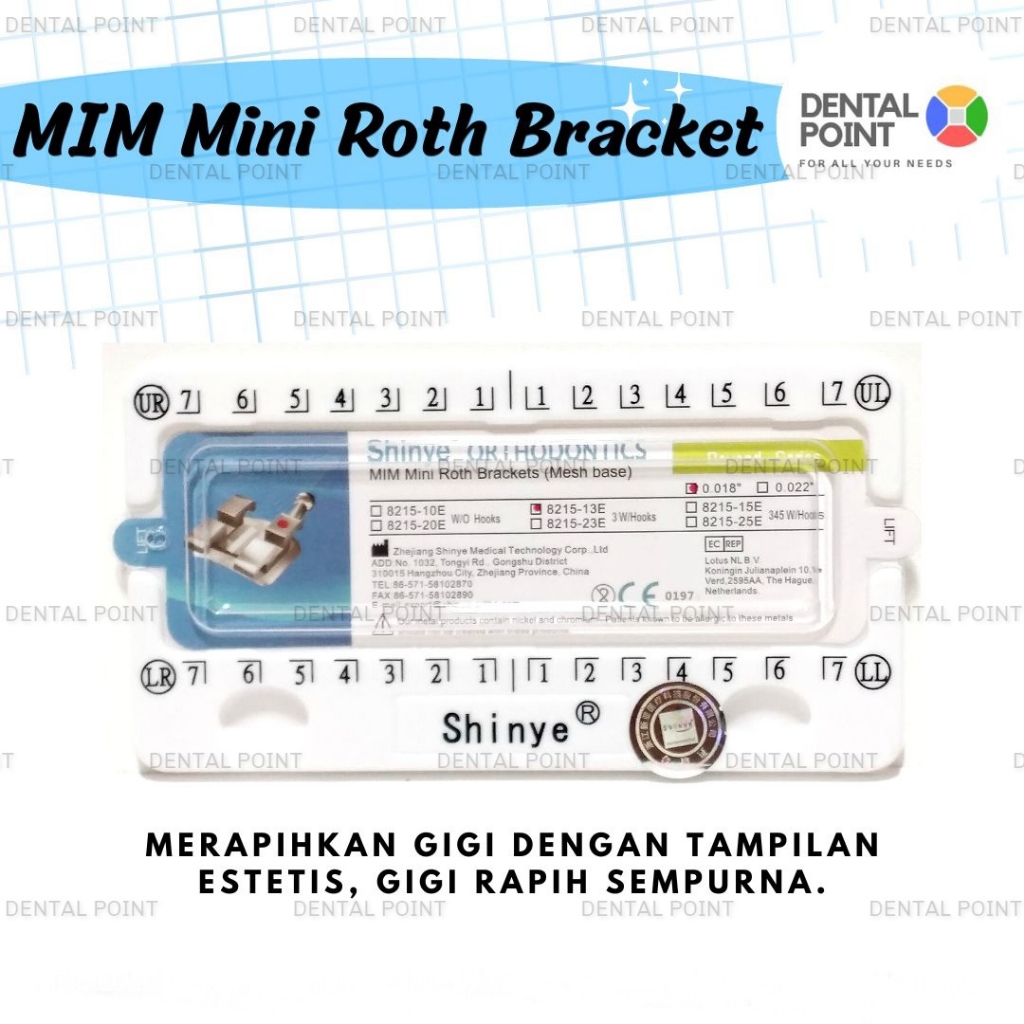 Jual Bracket Behel MIM Mini Roth Shinye/S-Ortho ( Mesh Base) | Shopee ...