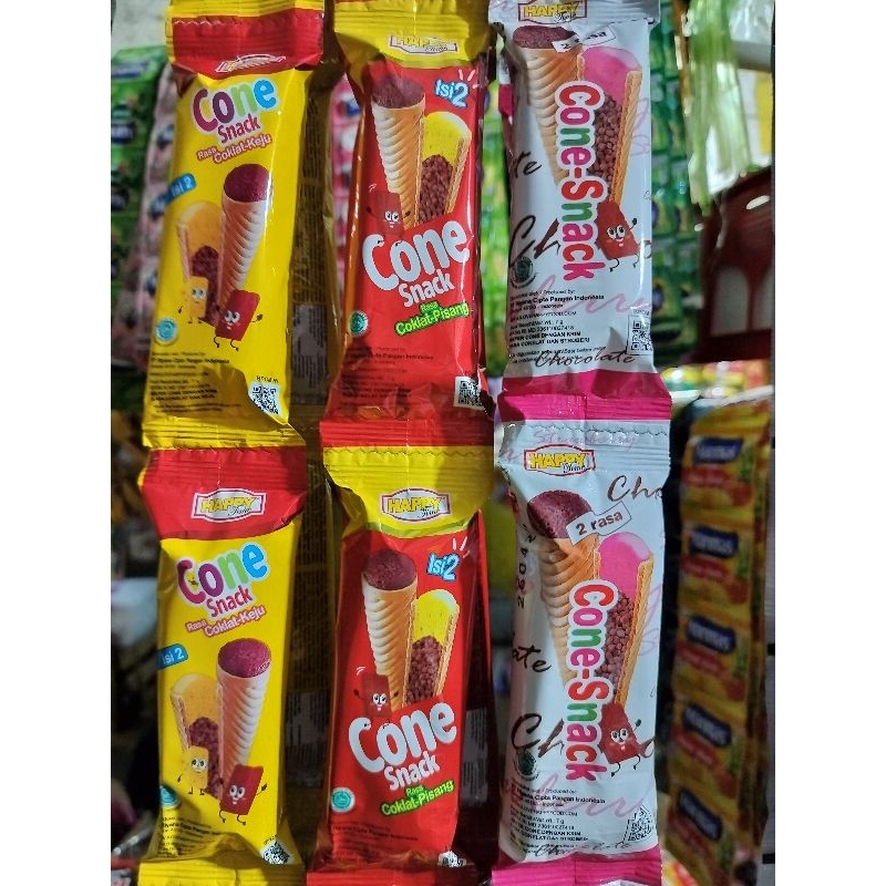 Jual Cone Snack 4 Rasa isi 2 (isi 10) | Shopee Indonesia