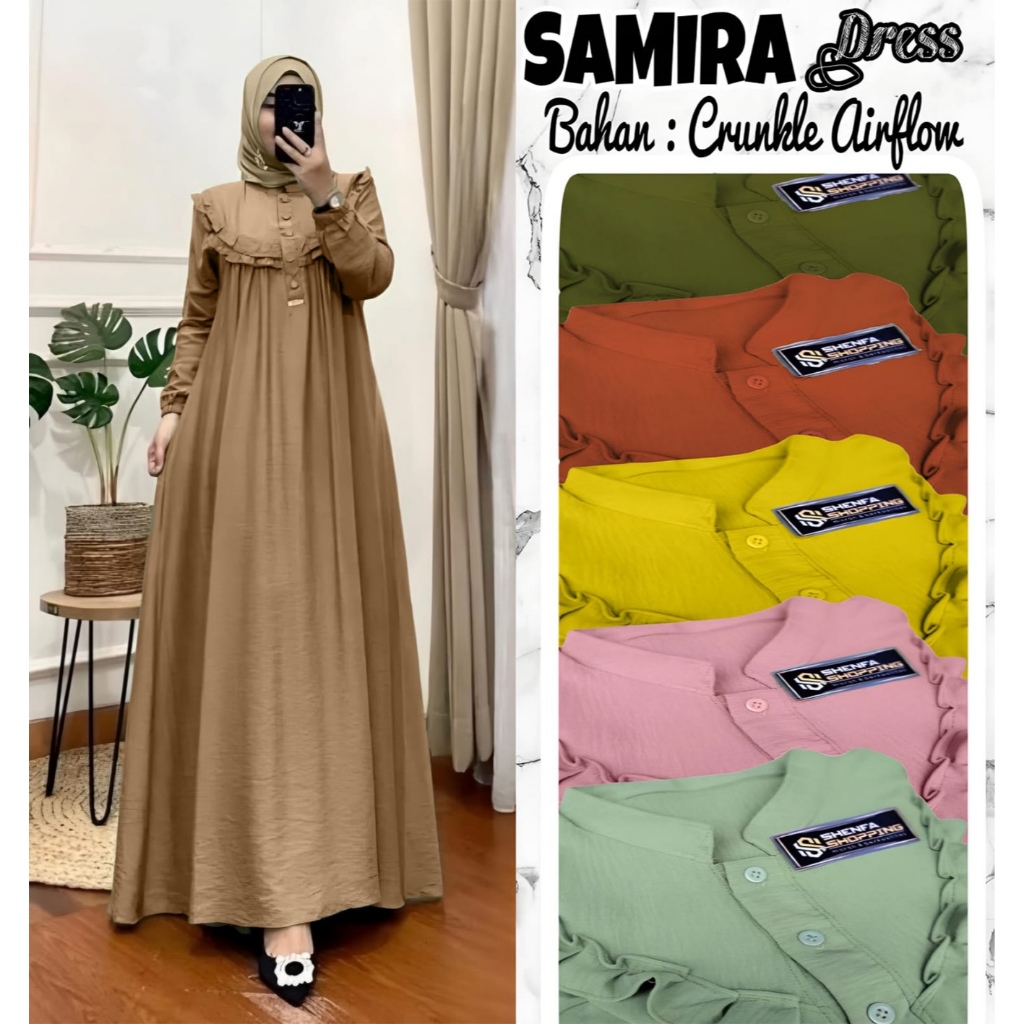 Jual Gamis Polos Busui Wanita Bahan Crinkle / Baju Wanita Model Terbaru ...