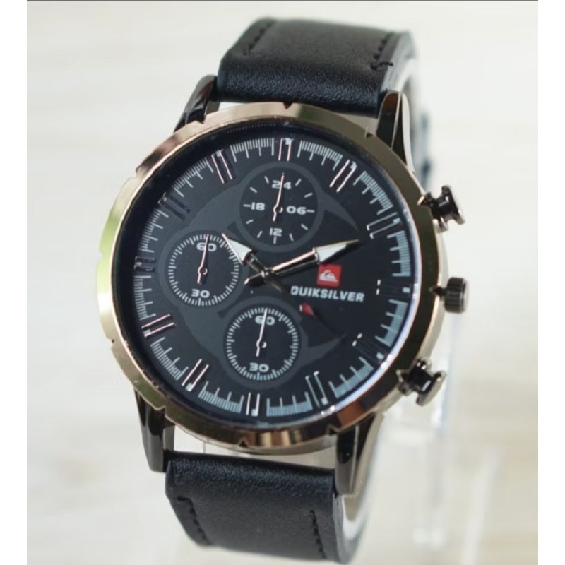 Jual Jam Tangan Pria kulit Model Kombinasi Keren dan elegan | Shopee ...