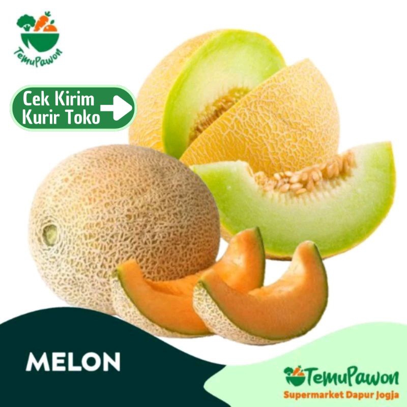 Jual MELON ORANGE HIJAU PUTIH PER BUAH - Melon Oren dan Ijo - TemuPawon ...