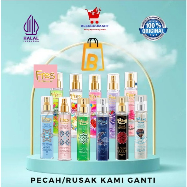 Jual Fres&Natural Spray Cologne Botol 100ml Fresh/ parfum mist BT21 ...