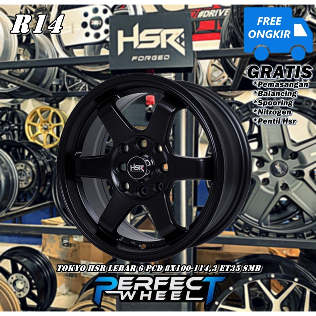 Jual Hsr Wheel Tokyo Ring 14 Velg Mobil Racing Ayla,AirEv,Kijang LGX,Futura | Shopee Indonesia