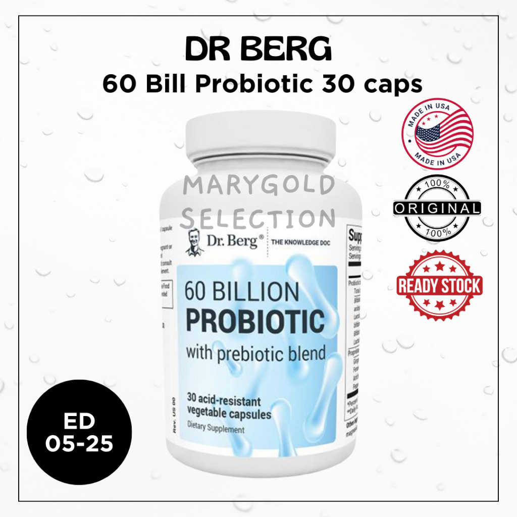 Jual Probiotic Dr Berg 60 billion 30 kapsul Probiotics Probiotik ...