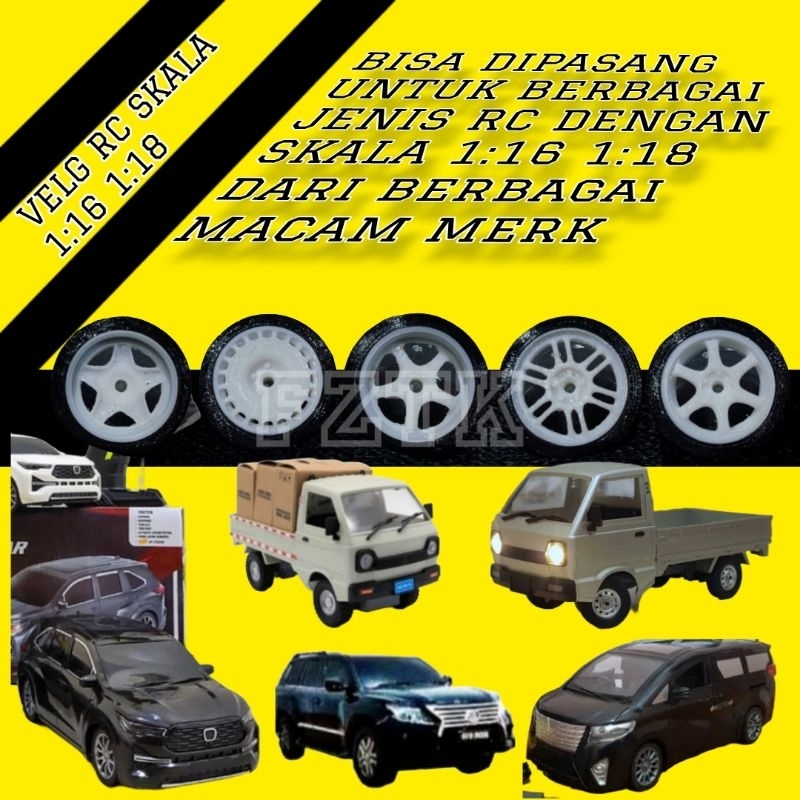 Jual VELG UNTUK RC CXD D12 MINI D12 1:16 ATAU CLONE, RC PICKUP, RC ...