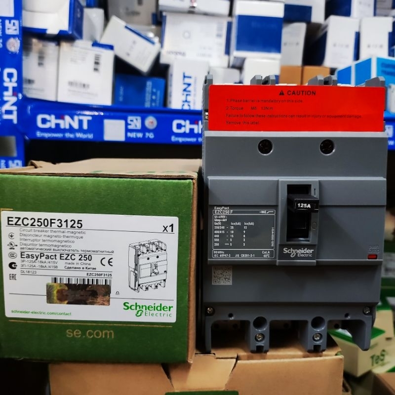 Jual MCCB EZC250F 3P 125A 160A 200a 250A 18KA SCHNEIDER | Shopee Indonesia