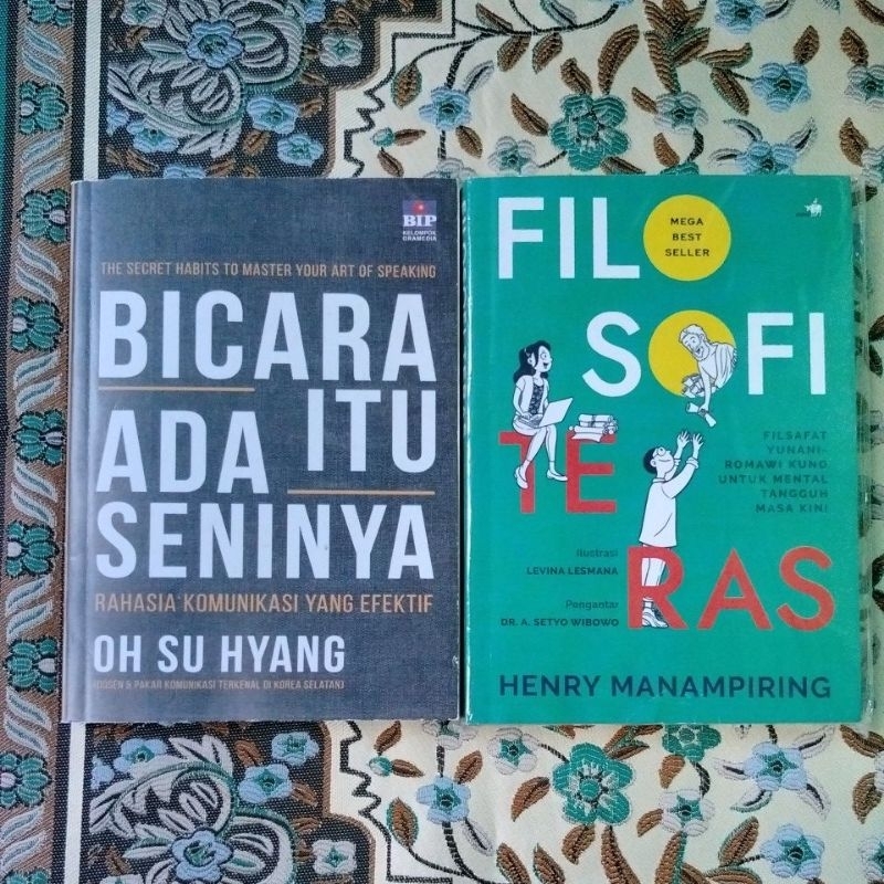 Jual paket 2 buku motivasi best seller : FILOSOFI TERAS & BICARA ADA SENINYA | Shopee Indonesia