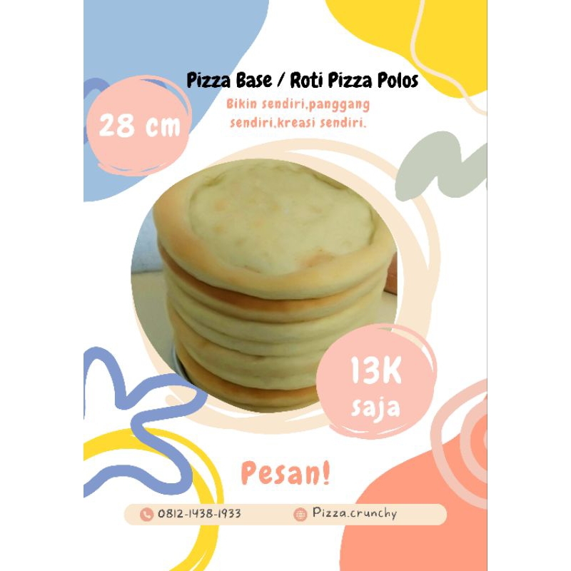 Jual PIZZA BASE / ROTI PIZZA UKURAN 28 CM | Shopee Indonesia