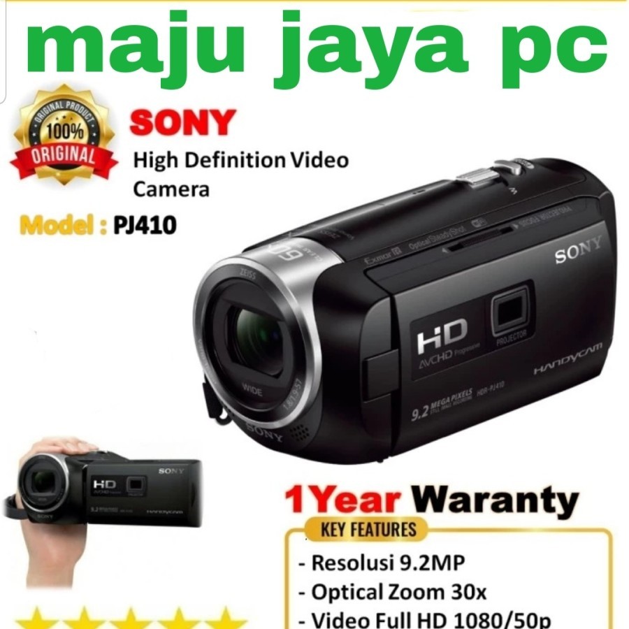 Jual Handycam sony HDR-PJ410 original / SONY HANDYCAM HDR PJ 410 BARU | Shopee Indonesia