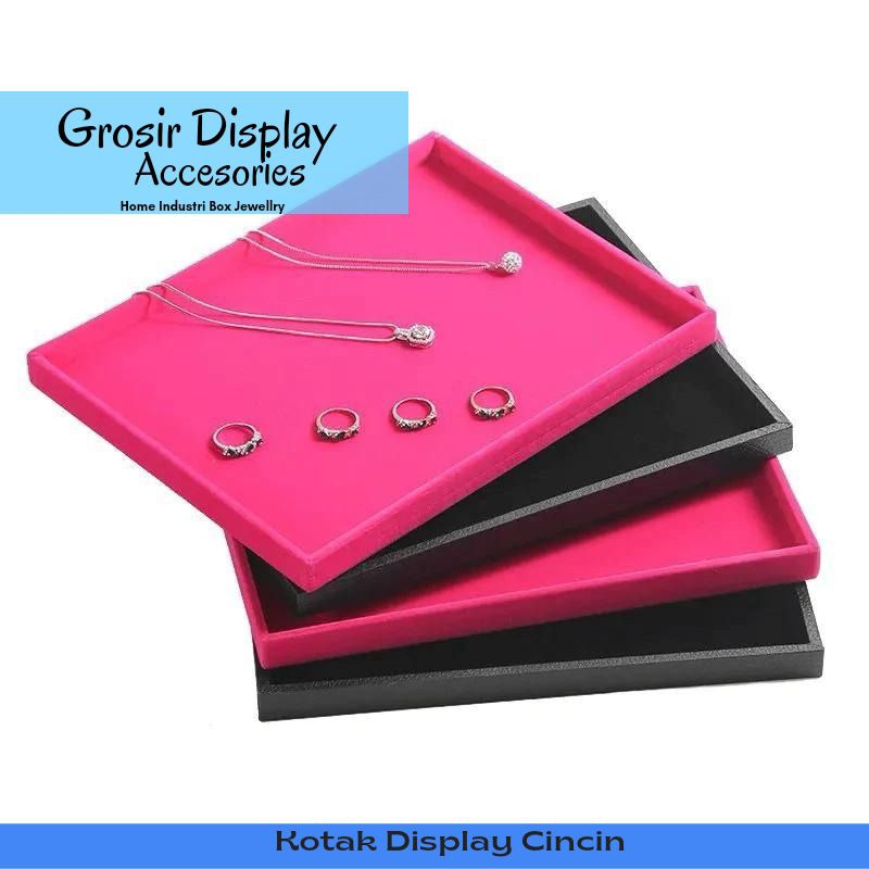 Jual Kotak Nampan Display Polos perhiasan Emas Bakhi | Shopee Indonesia