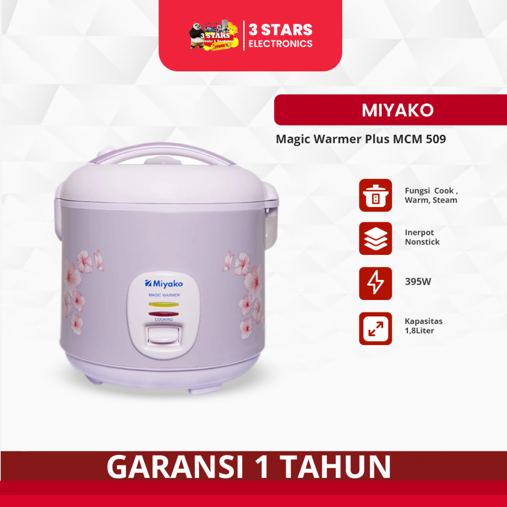 Jual MAGIC COM MIYAKO MCM 509/ RICE COOKER 1,8L | Shopee Indonesia