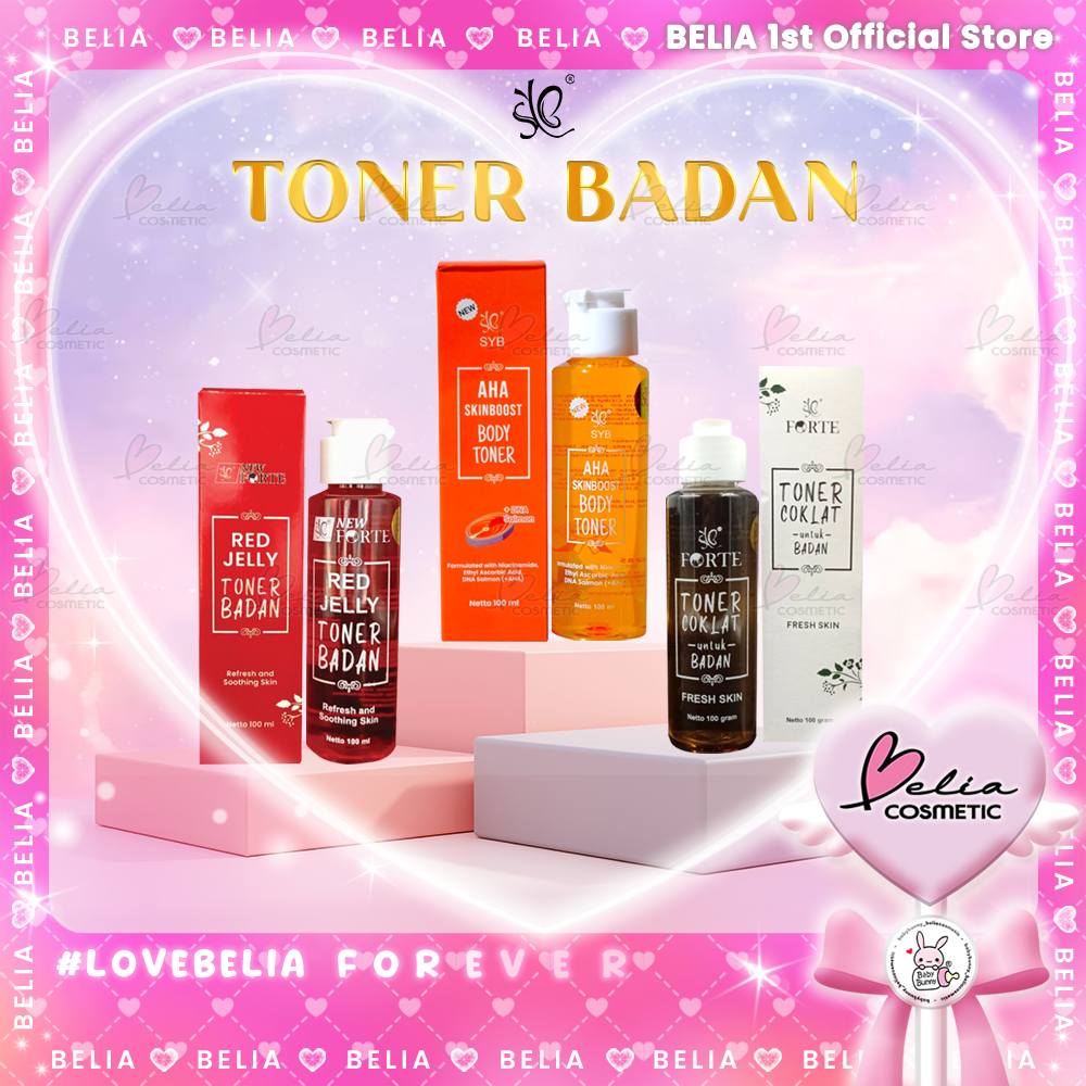 Jual BELIA SYB Toner Badan Red Jelly | Toner Coklat 100ml | AHA ...