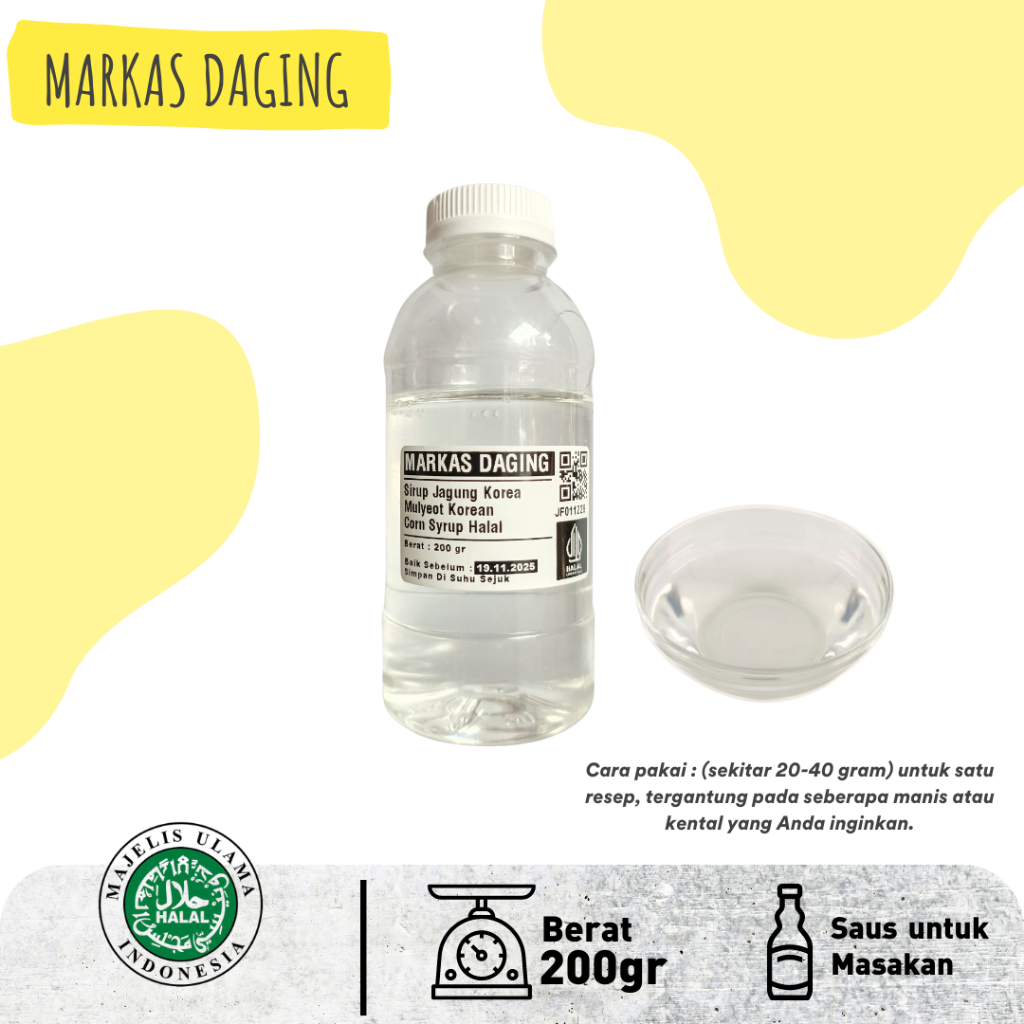 Jual Sirup Jagung Korea | Mulyeot Korean Corn Syrup Halal 200 gram ...