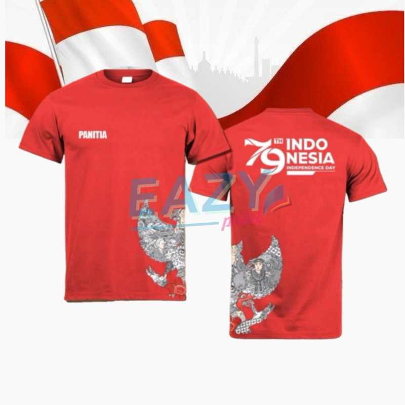 Jual KAOS PANITIA GARUDA HUT RI KE79 BAJU SERAGAM TSHIRT LOMBA ACARA 17AN KEMERDEKAAN INDONESIA ...