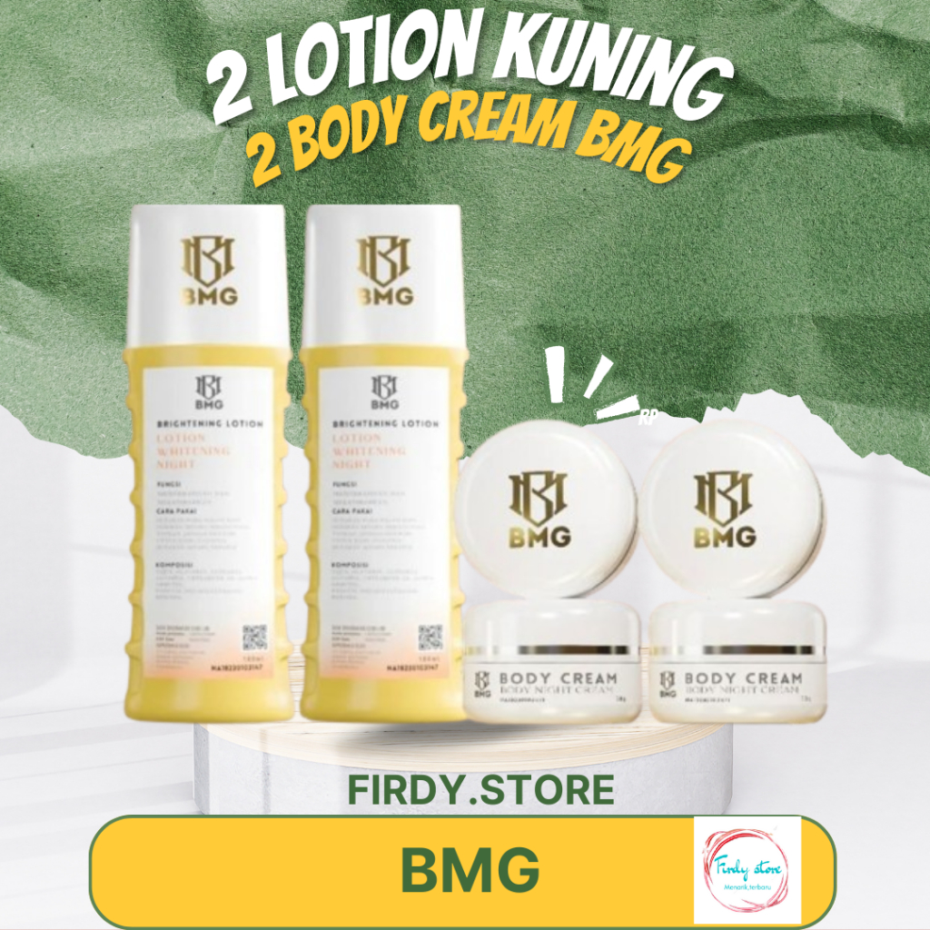 Jual Paket BMG Cepet Putih LOTION NIGHT KUNING 2 DAN BODY CREAM 2 ...
