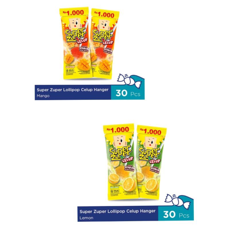 Jual Super Zuper Celup Lollipop Hanger (30pcs) - Permen Asam Lolipop ...