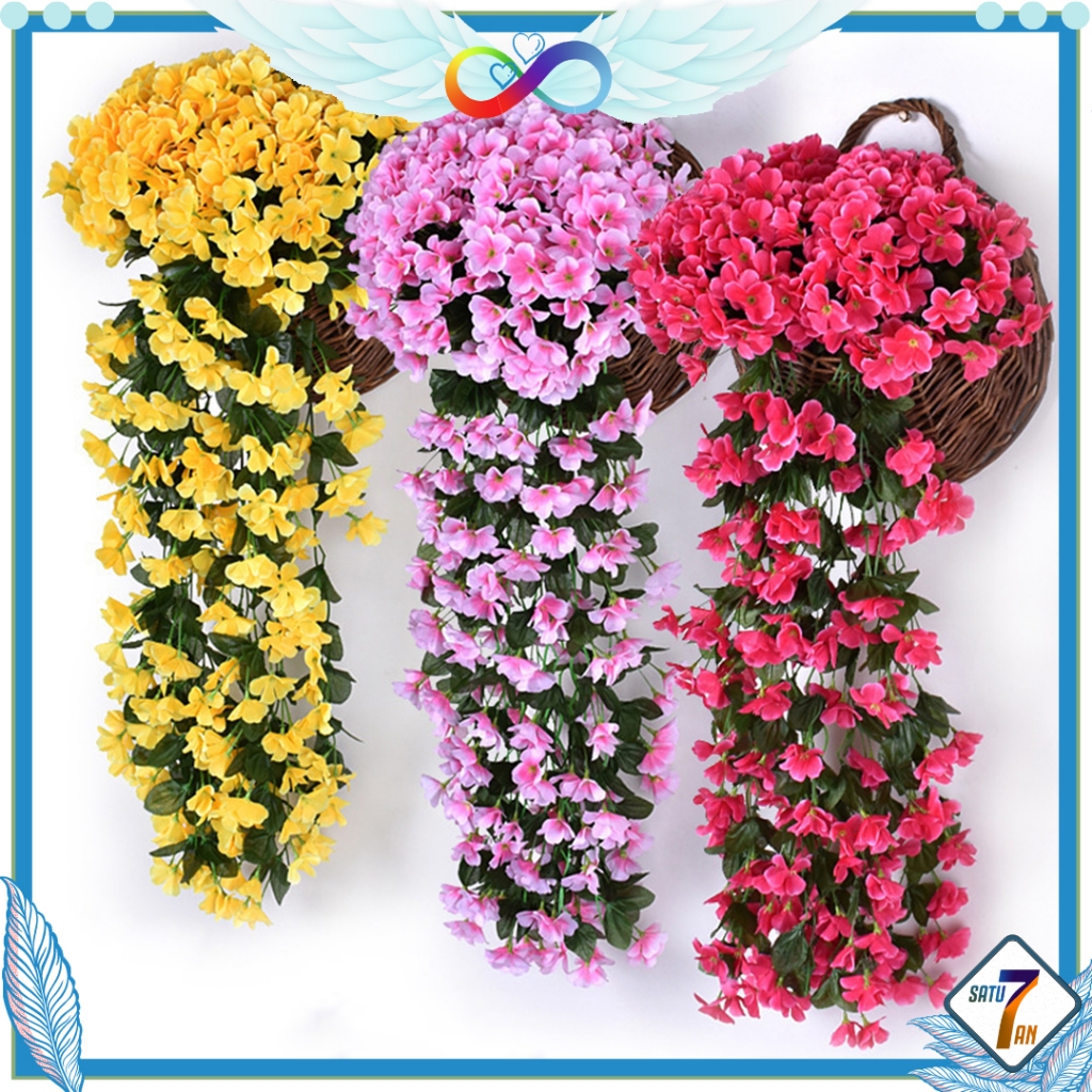 Jual Bunga Rambat Artificial Palsu Tanaman Juntai Hias Gantung Pajangan ...