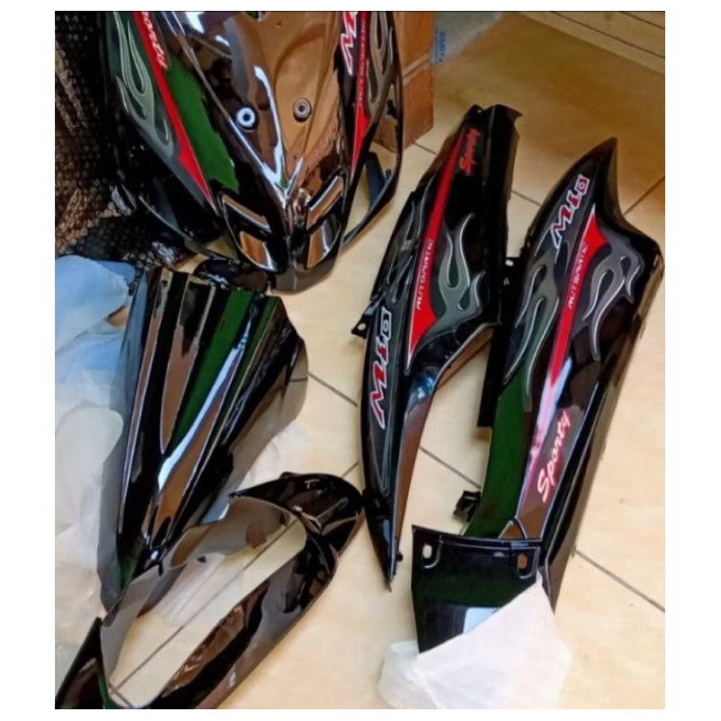 Jual Cover Body Fullset Halus Yamaha Mio Sporty Mio Lama + Striping ...