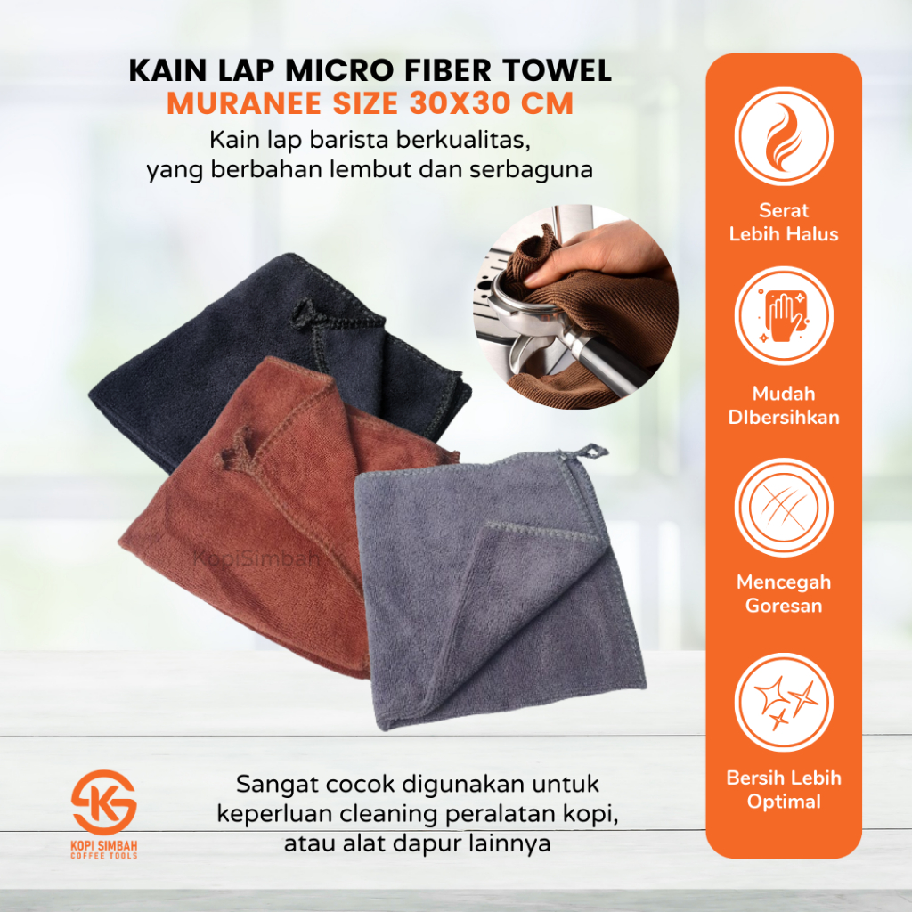 Jual Kain Lap Microfiber Towel MURANEE Kain Duster Handuk Lembut ...