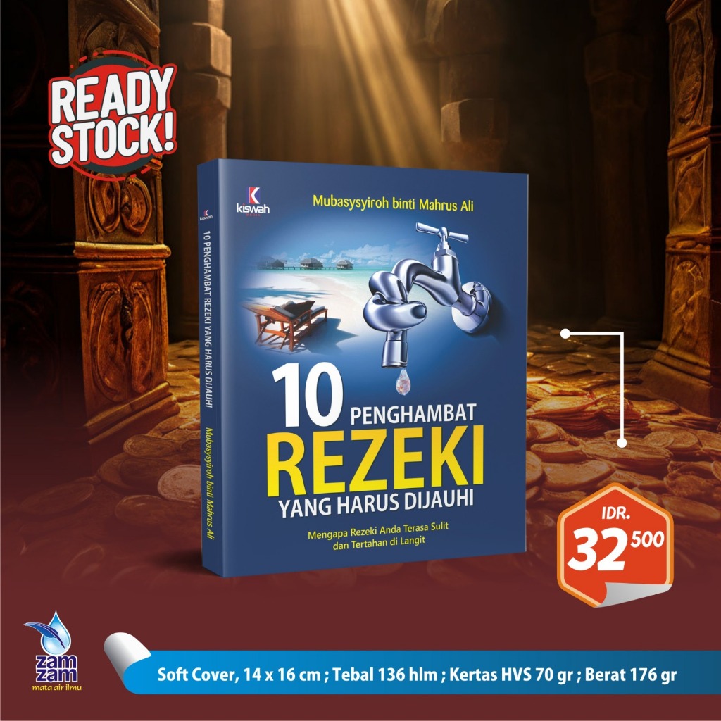 Jual Buku Motivasi - 10 Penghambat Rezeki yang Harus Dijauhi | Kiswah Media | Shopee Indonesia