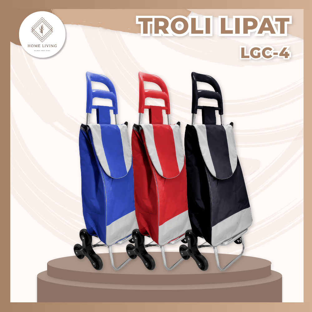 Jual Troli Belanja lipat Keranjang Supermarket Tas Troli Belanja ...