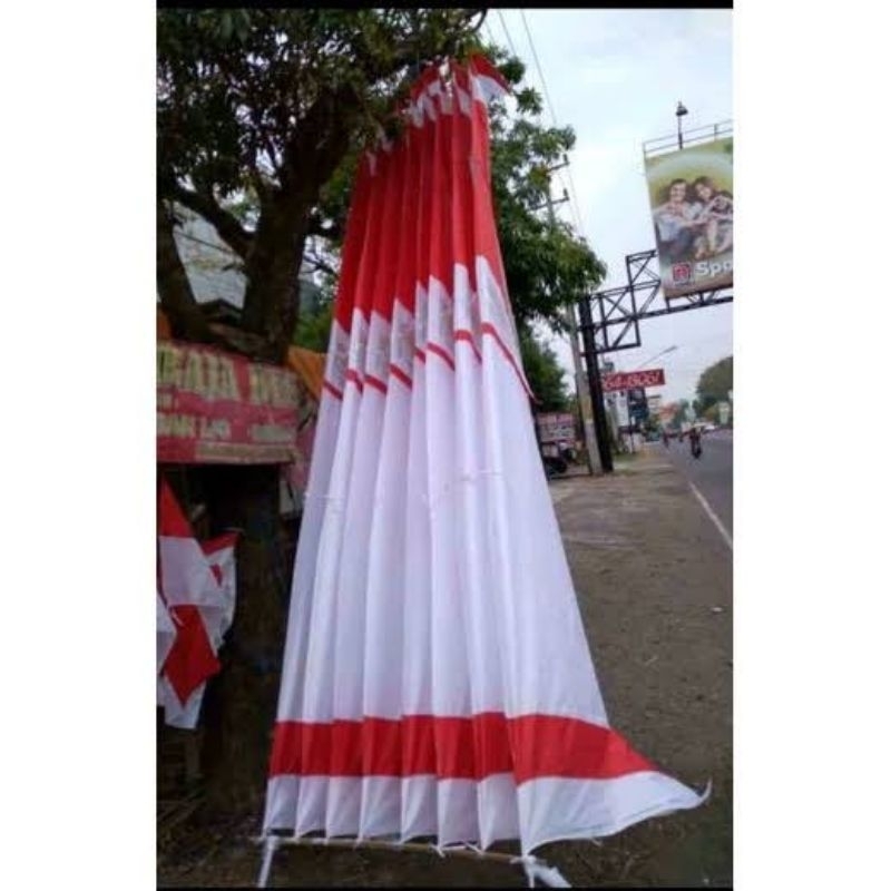Jual Umbul Umbul Merah Putih Garuda / umbul umbul Layur 4 meter | Shopee Indonesia