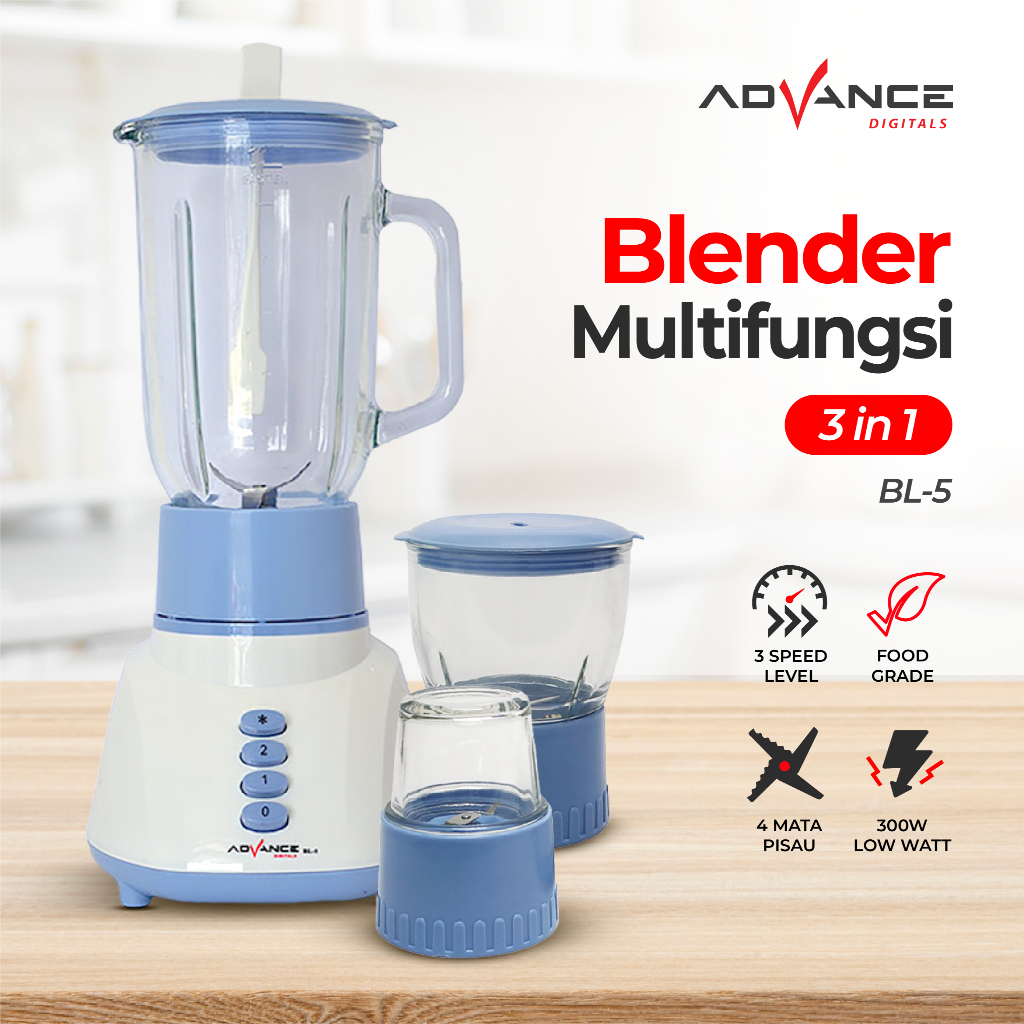 Jual Advance Blender BL-5 Blender Multifungsi 3 in 1 Advance Blender 3 ...