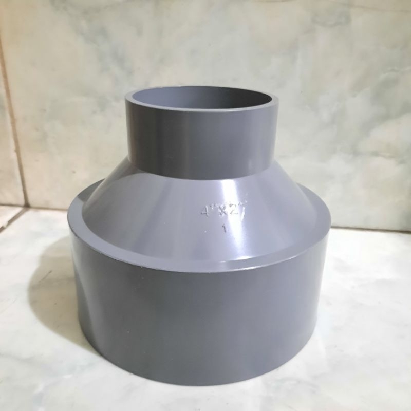 Jual Turunan Pipa PVC 4 x 2 inch D merk Power / Increaser 4 ke 2" PVC / Sambungan Pipa PVC 4" x ...